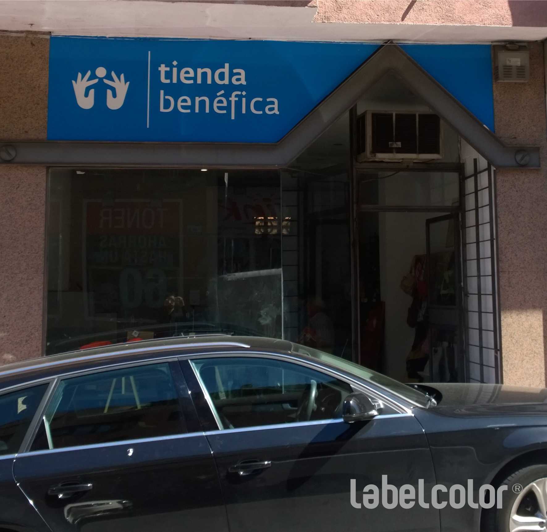 Rotulación en vinilo de corte azul blanco - Placas de identificación y ...